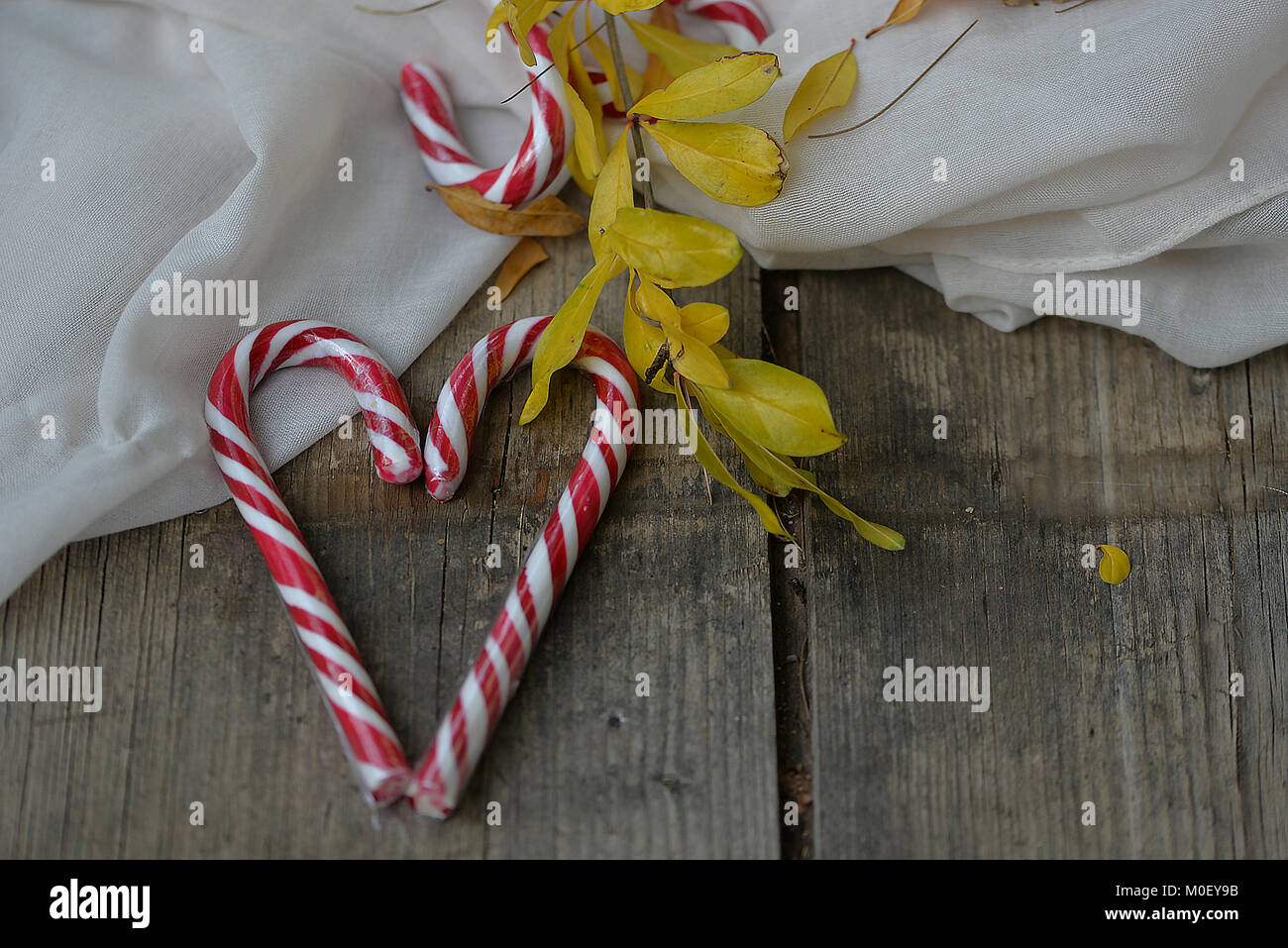 Candy cane heart Stock Photo - Alamy