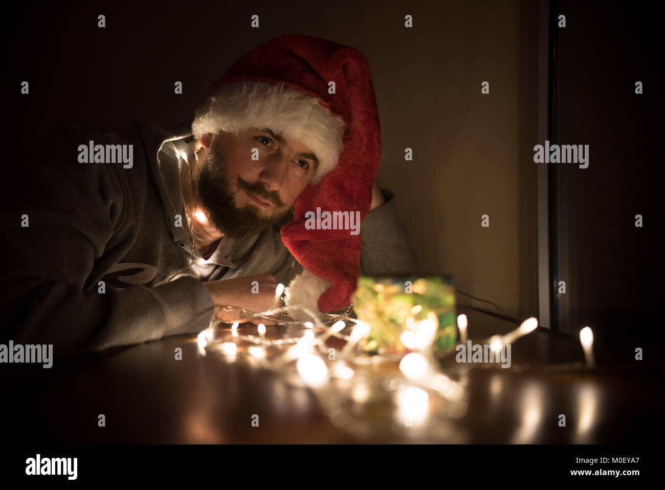 Man sitting table wearing hi-res stock photography and images - Alamy