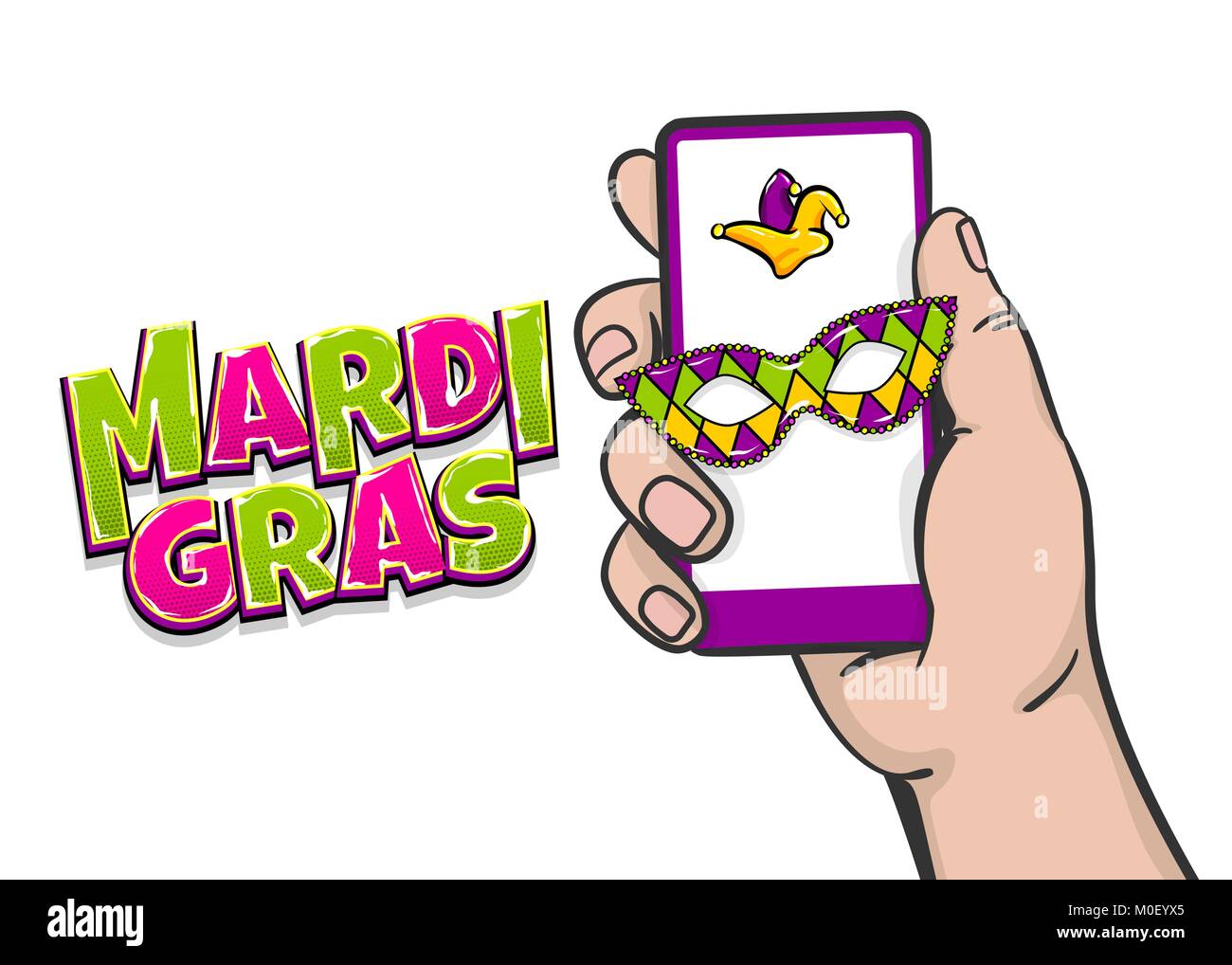 Text message smartphone hand Cut Out Stock Images & Pictures - Alamy