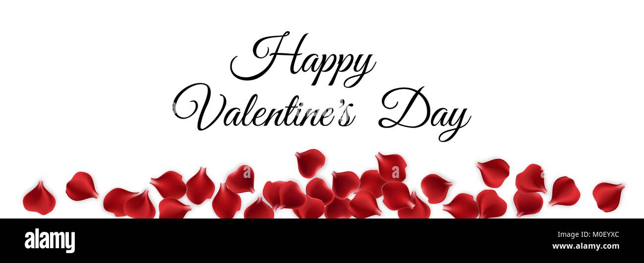 Festive red petals Stock Vector Images - Alamy