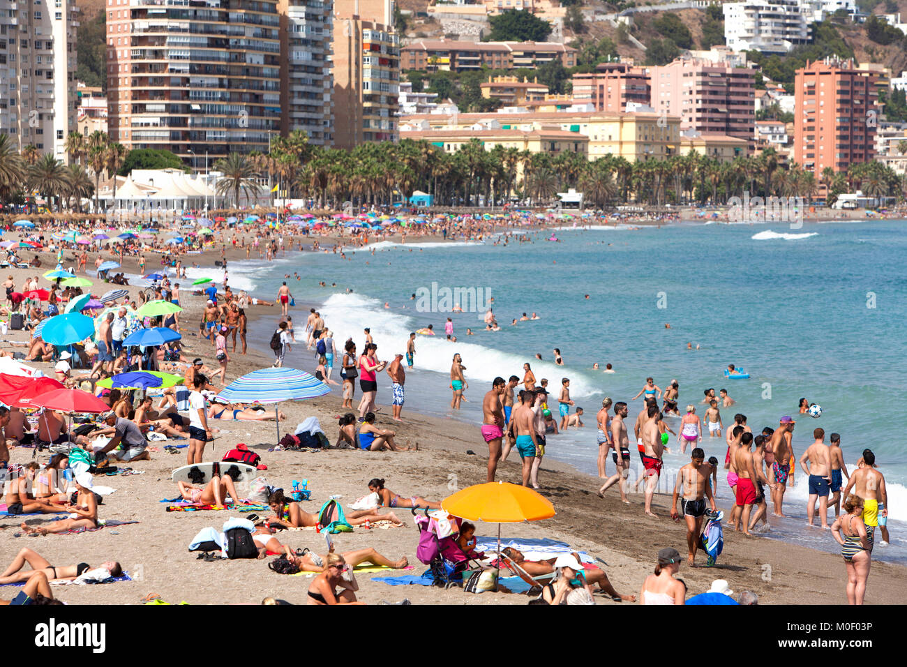 Malagueta Beach Malaga Stock Photos & Malagueta Beach Malaga Stock ...
