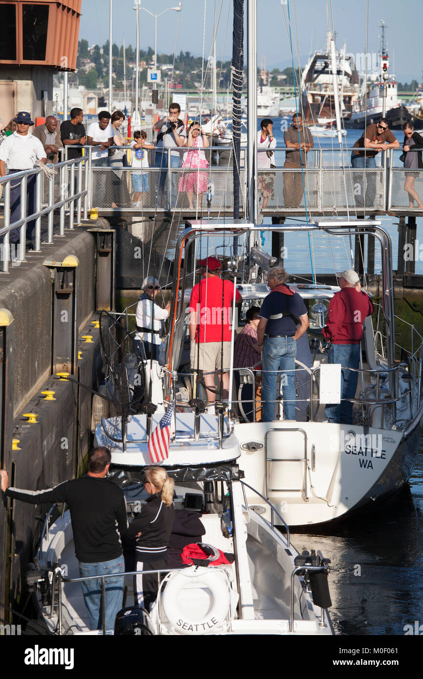 Hiram chittenden locks hi-res stock photography and images - Alamy