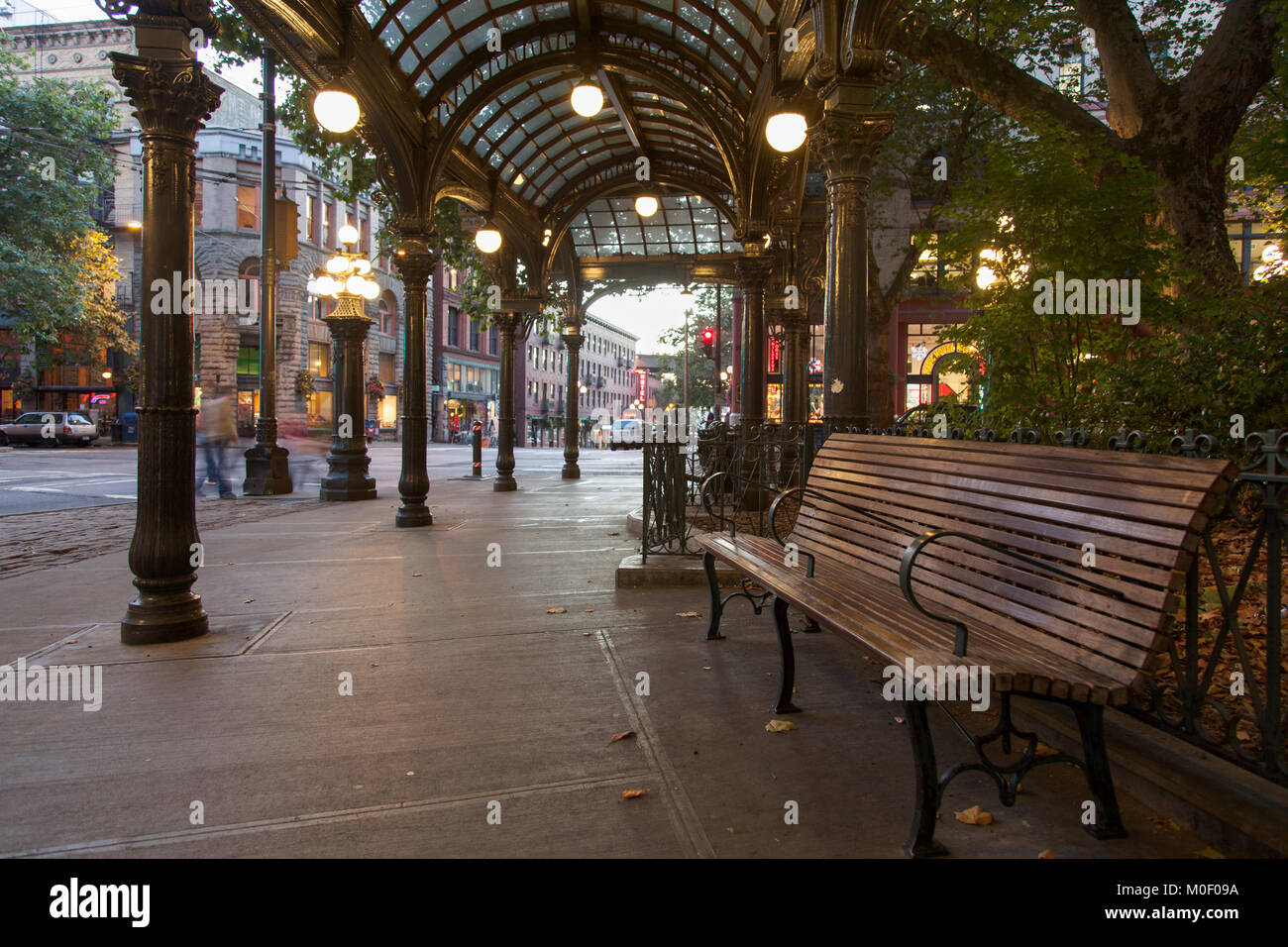 Pergola, Pioneer Square, Seattle,Washington, USA Stock Photo - Alamy