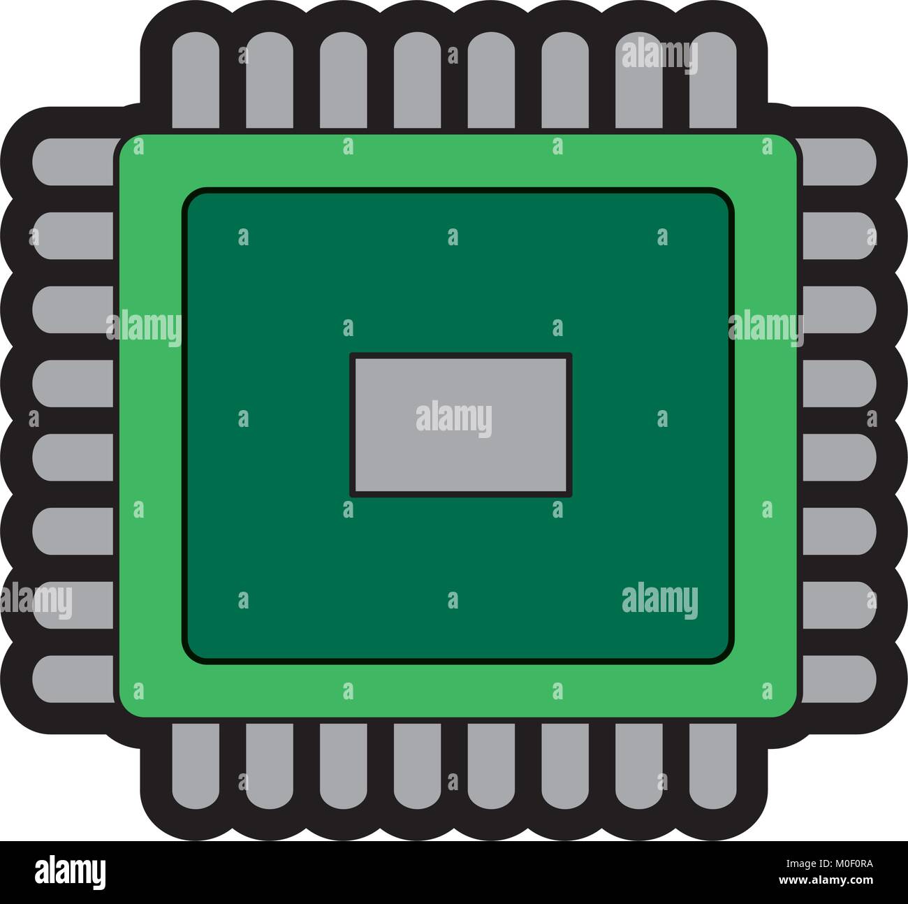 Isolated processor design Stock Vector Image & Art - Alamy