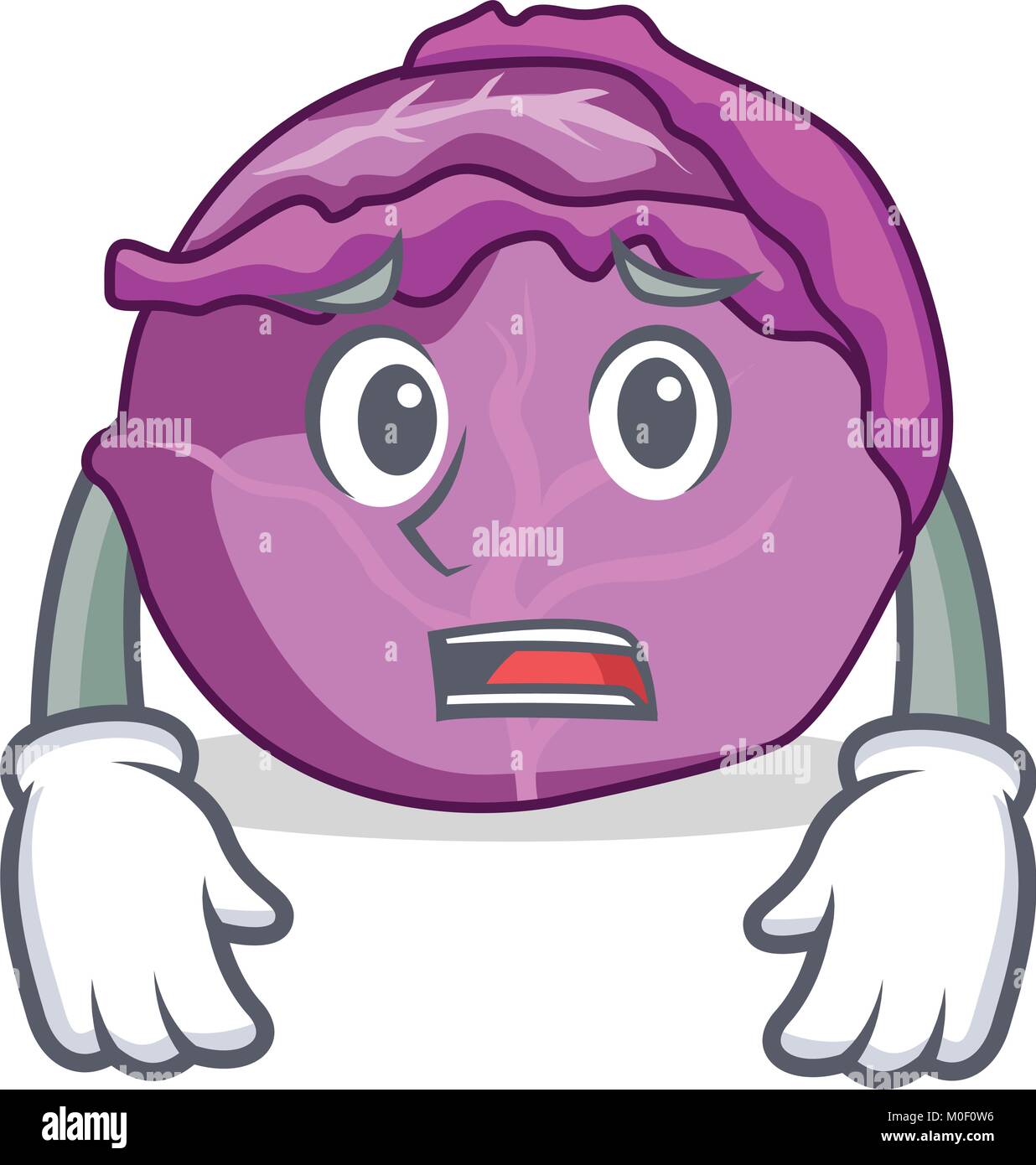 Frozen cabbage leaf Stock Vector Images - Alamy