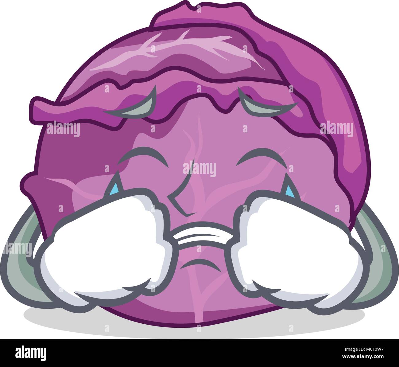 Crying red cabbage mascot cartoon Stock Vector Image & Art - Alamy