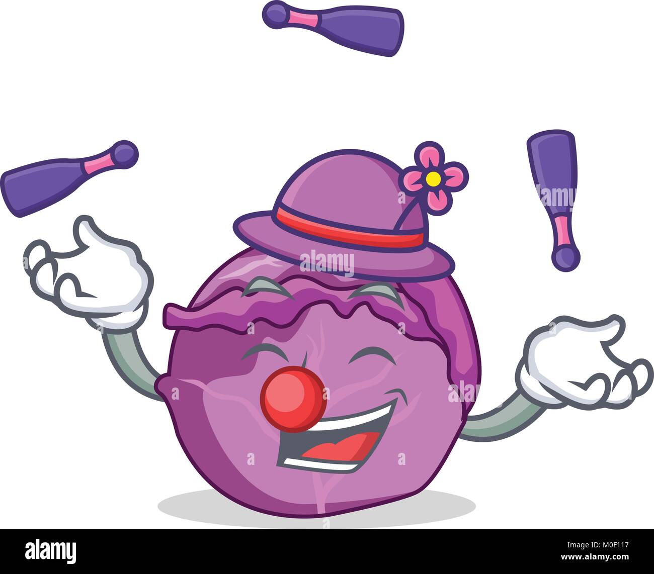 Happy red cabbage vegetable cartoon hi-res stock photography and images ...