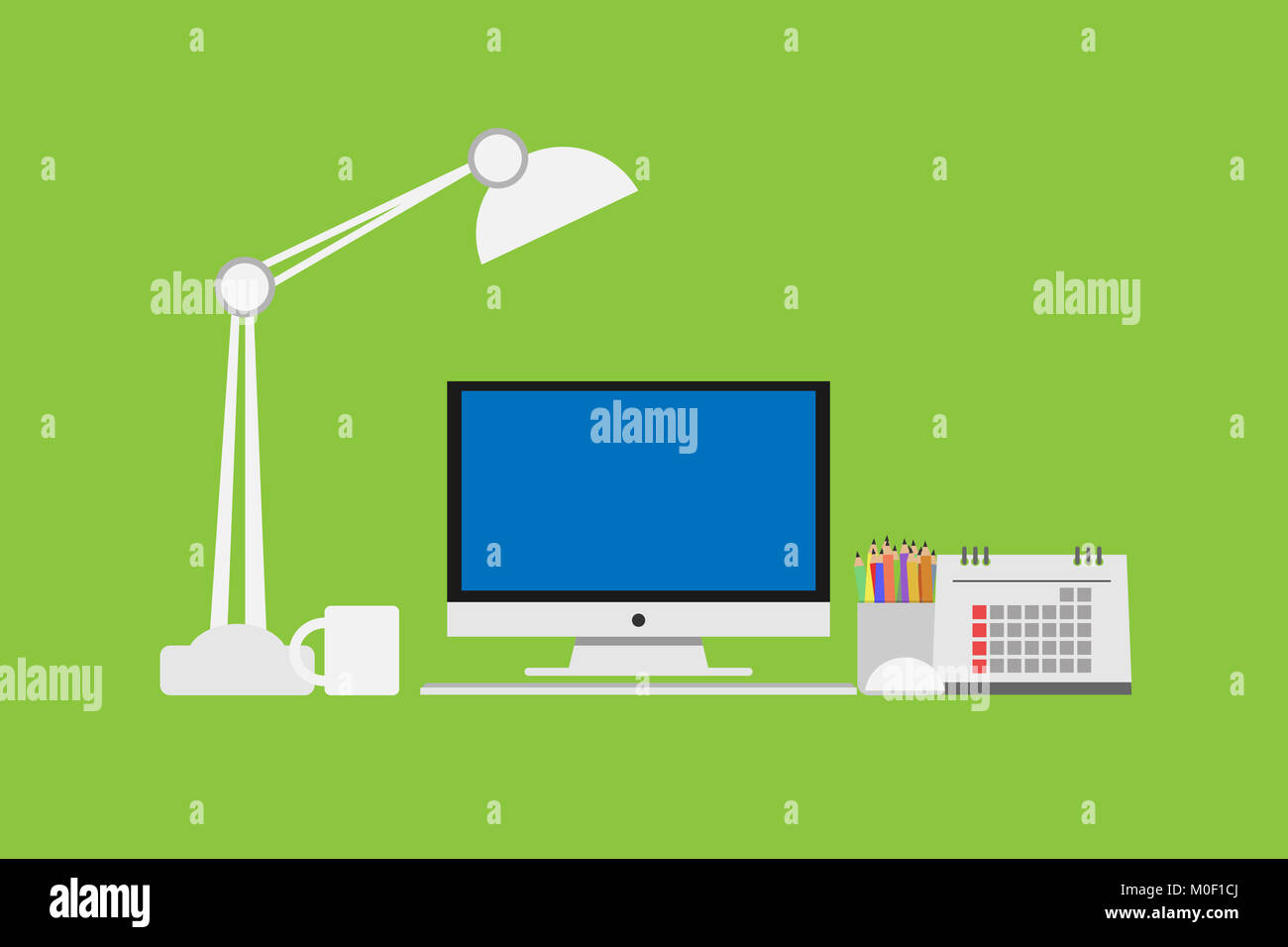 Computer Monitor Vector monitor display Stock Photo - Alamy