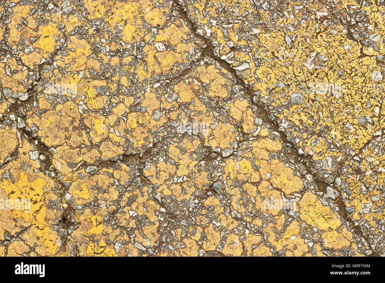 old yellow asphalt road Stock Photo - Alamy