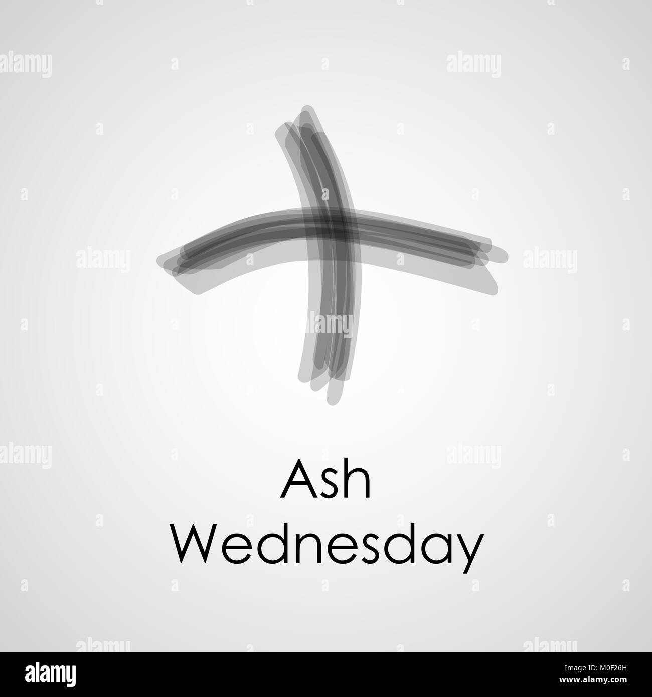 illustration of elements of Ash Wednesday background Stock Photo - Alamy