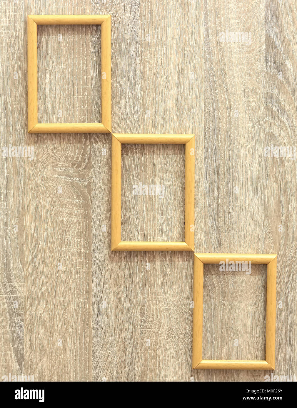 wooden frame on wood background Stock Photo - Alamy