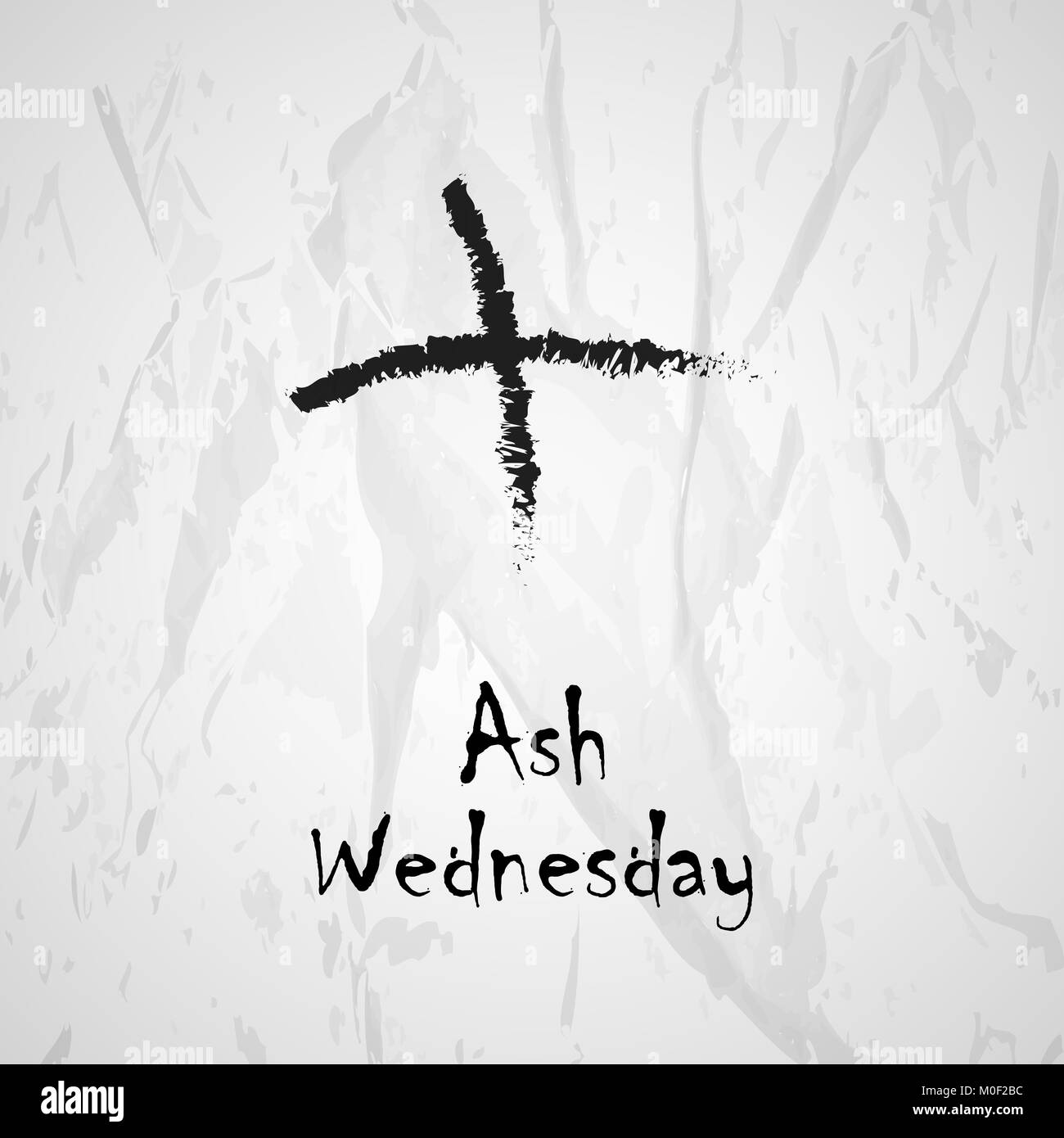 illustration of elements of Ash Wednesday background Stock Photo - Alamy