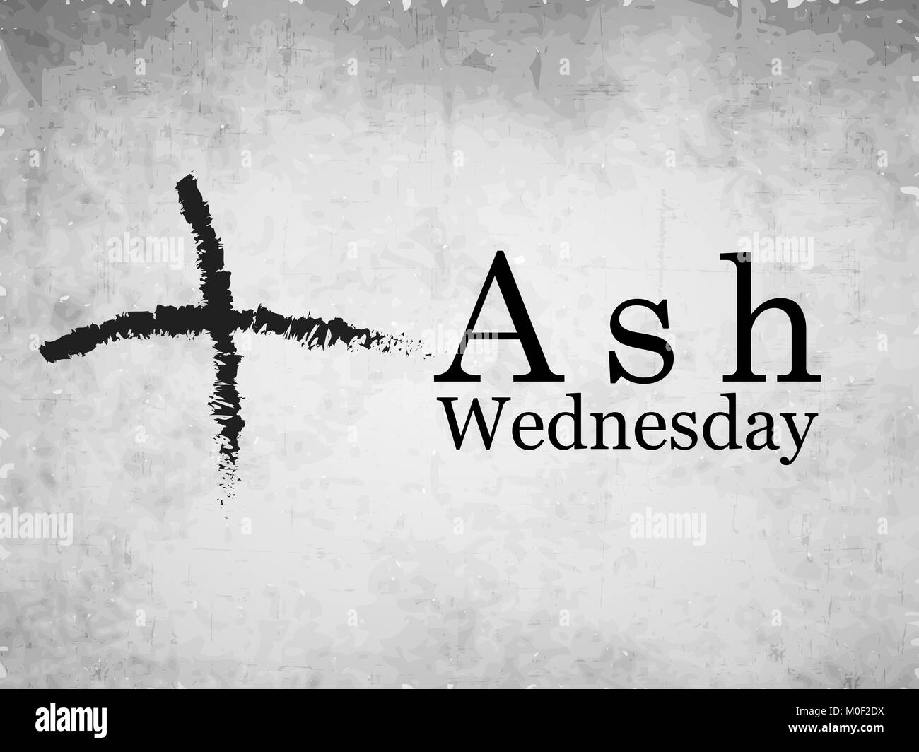 illustration of elements of Ash Wednesday background Stock Photo - Alamy