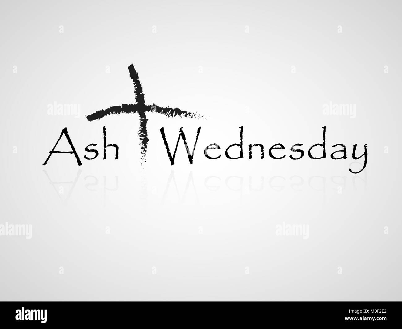 illustration of elements of Ash Wednesday background Stock Photo - Alamy