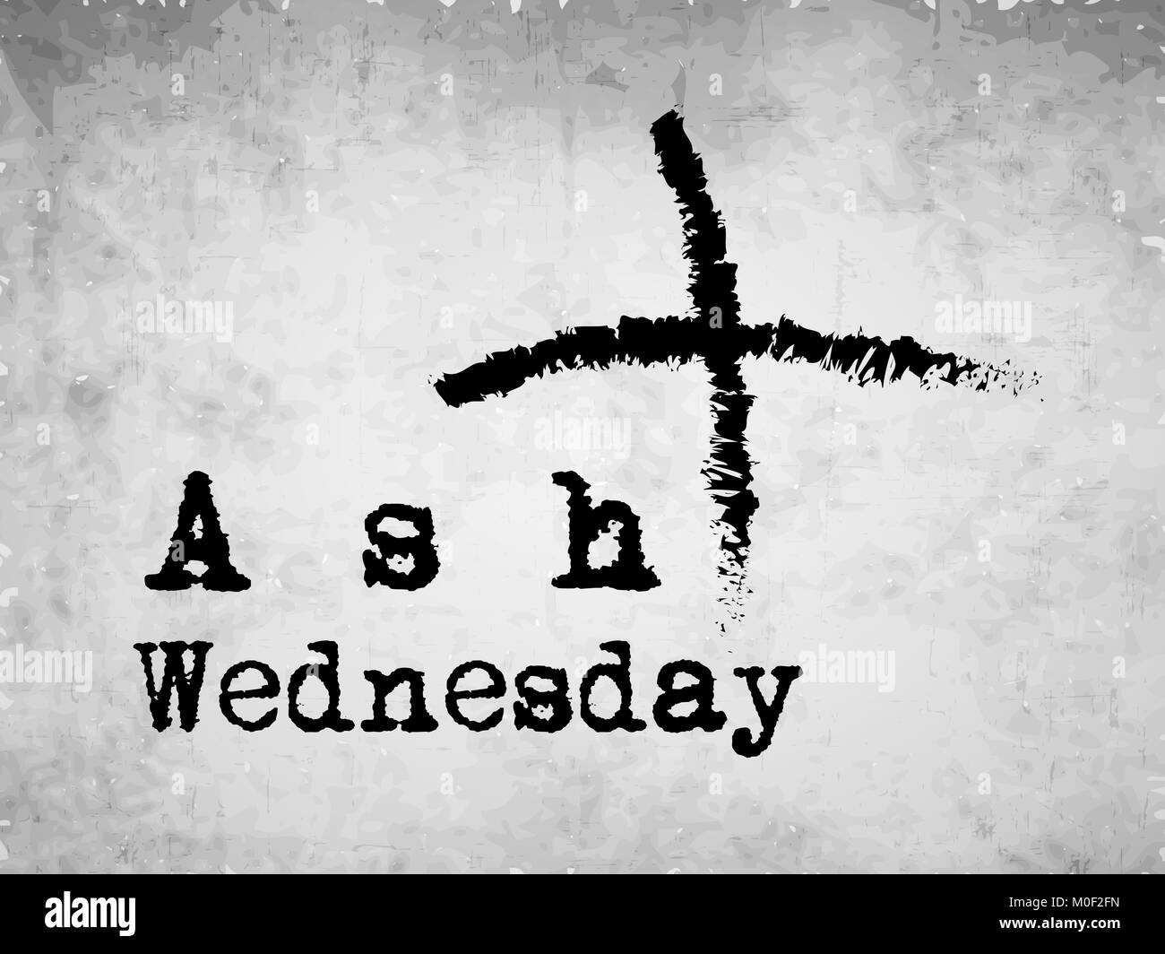 illustration of elements of Ash Wednesday background Stock Photo - Alamy