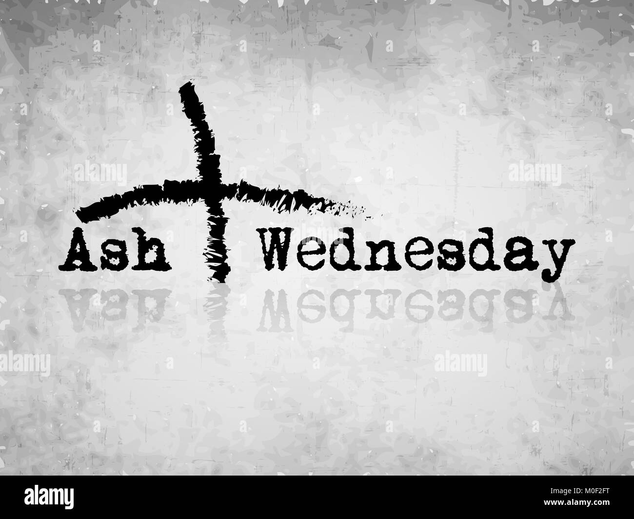 illustration of elements of Ash Wednesday background Stock Photo - Alamy