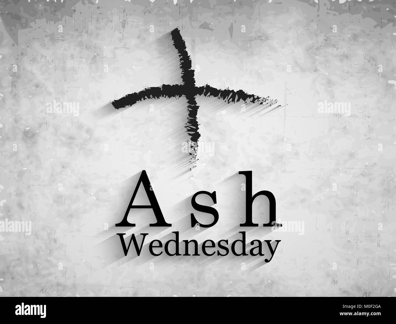 illustration of elements of Ash Wednesday background Stock Photo - Alamy