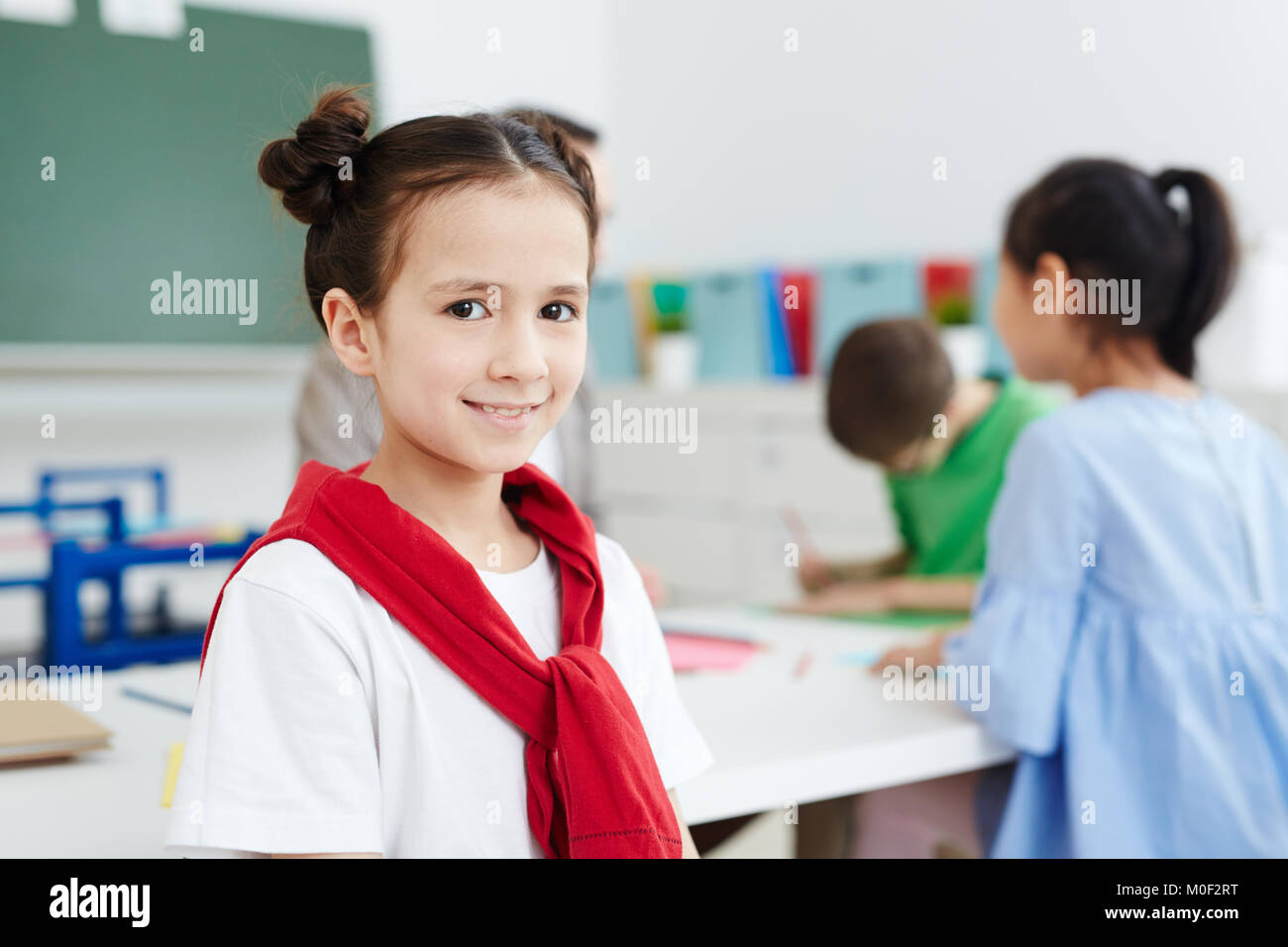 Adorable schoolgirl hi-res stock photography and images - Alamy