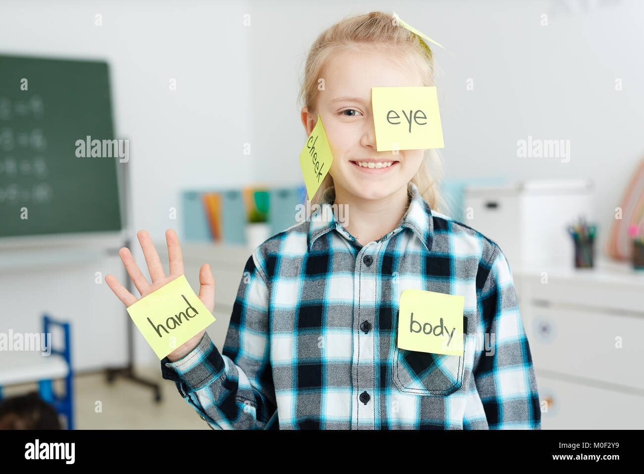 Learning body parts Stock Photo - Alamy