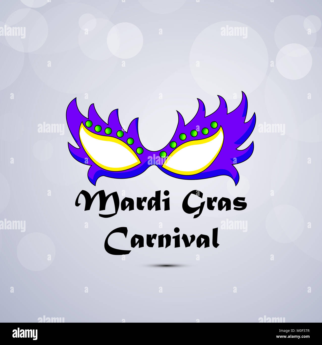 illustration of elements of Mardi Gras Carnival background Stock Photo ...