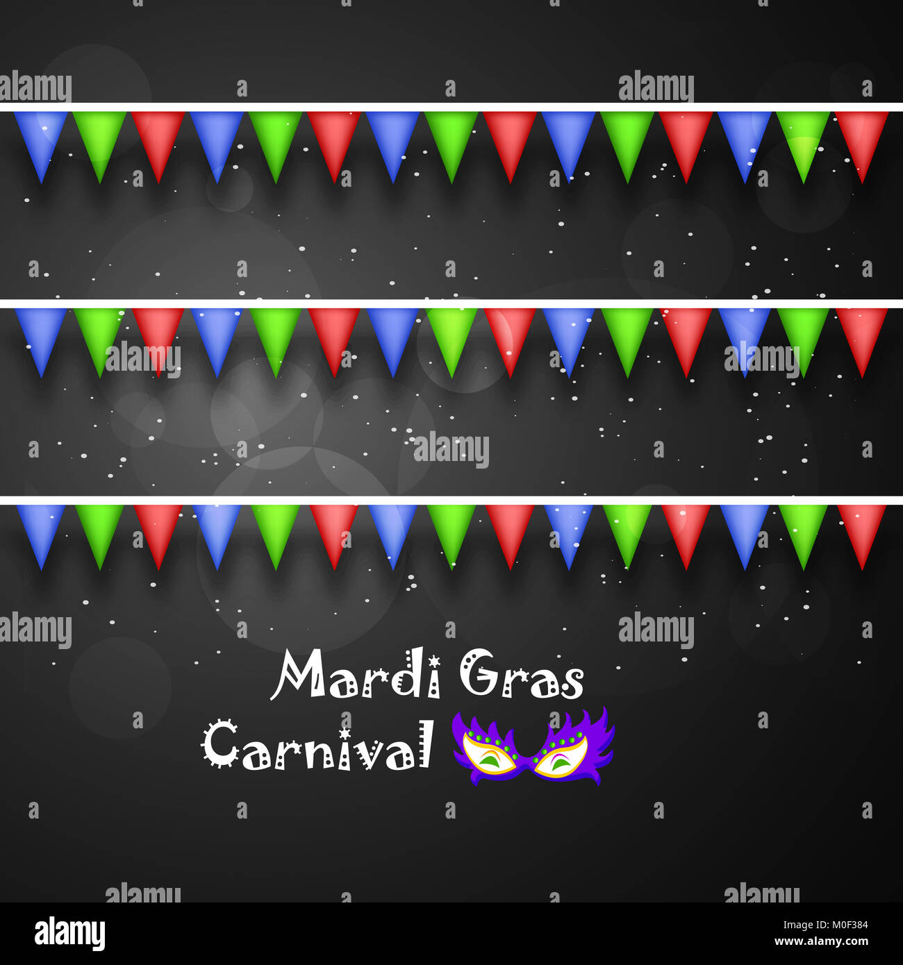illustration of elements of Mardi Gras Carnival background Stock Photo ...