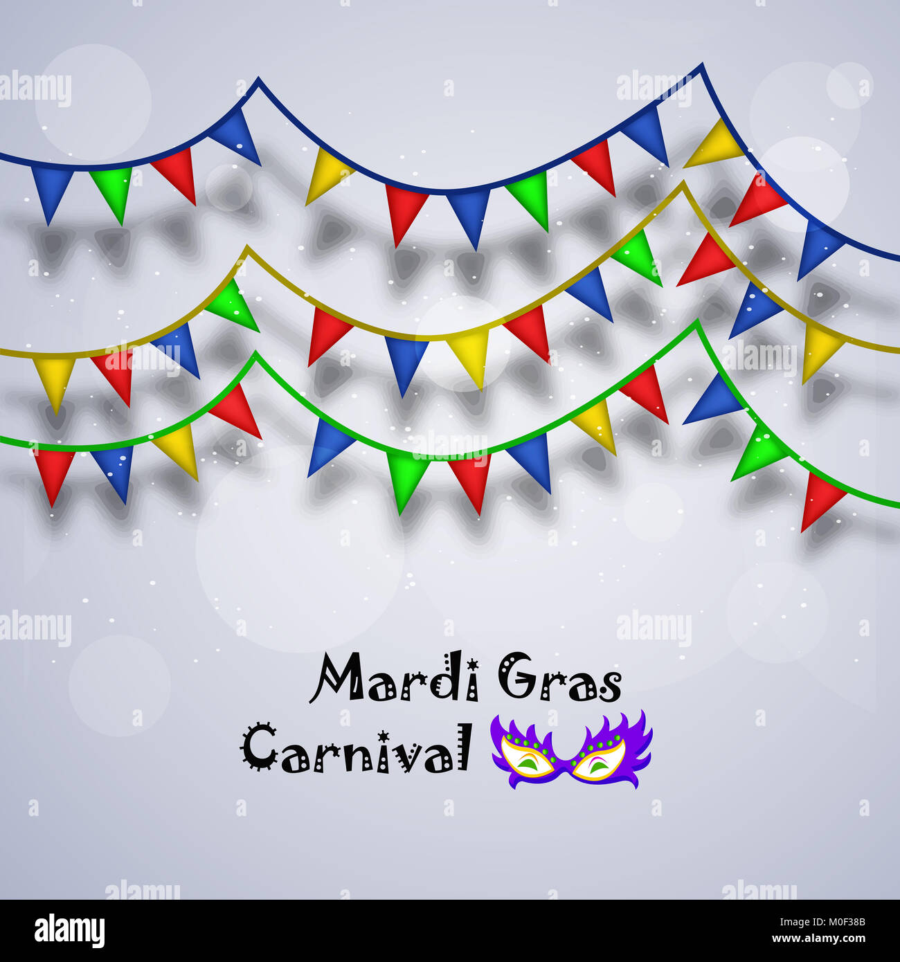 illustration of elements of Mardi Gras Carnival background Stock Photo ...