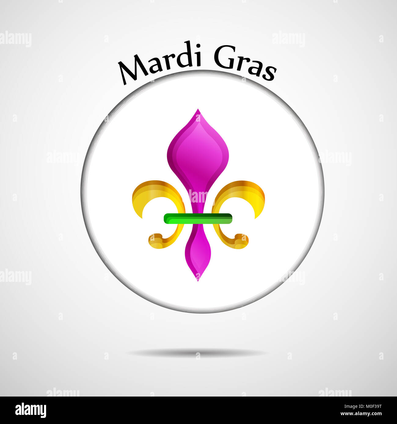 illustration of elements of Mardi Gras Carnival background Stock Photo ...
