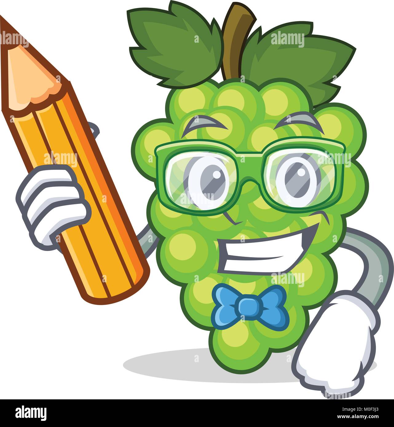 Student green grapes character cartoon Stock Vector Image & Art - Alamy