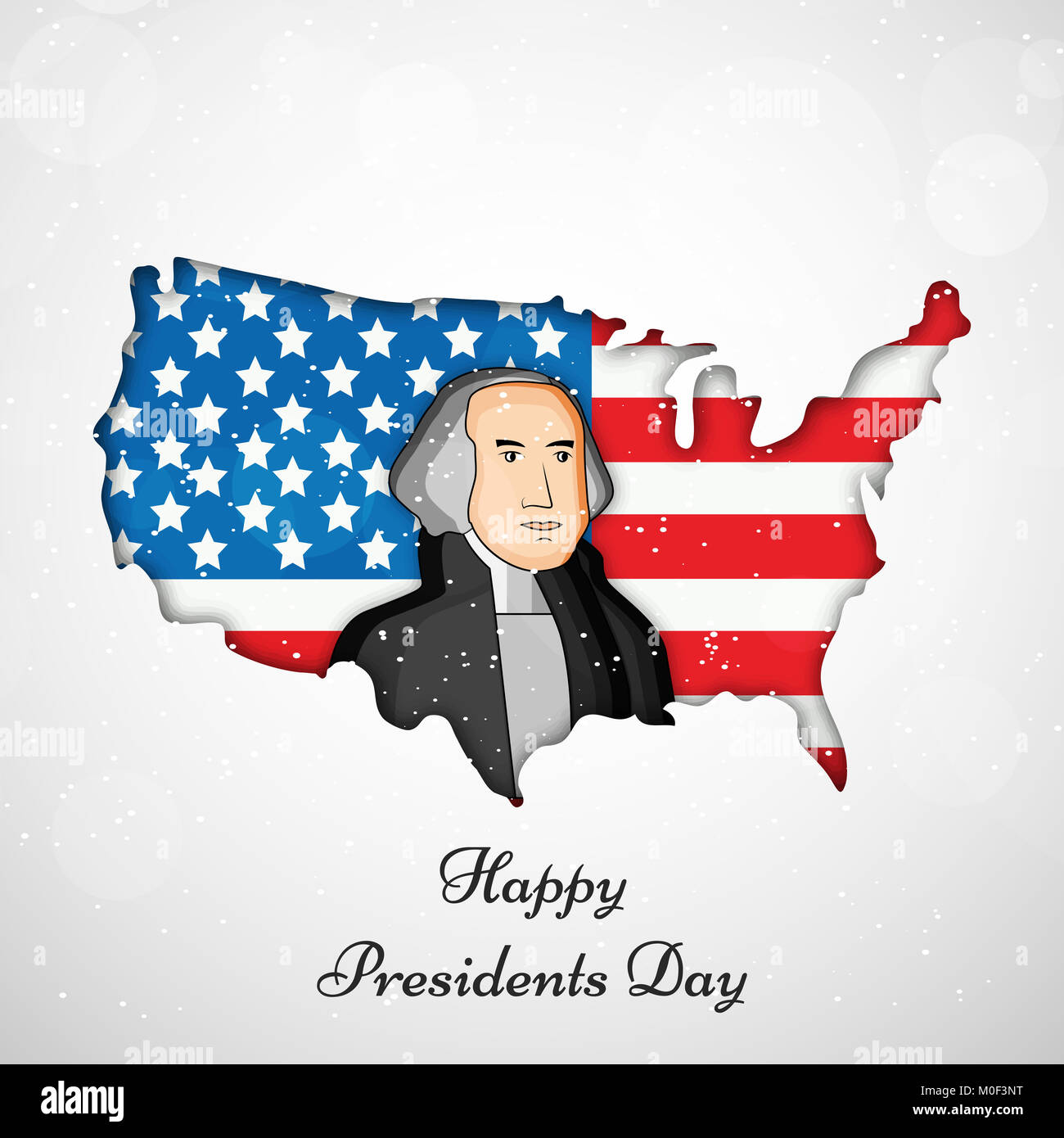 illustration of USA Presidents Day background Stock Photo - Alamy