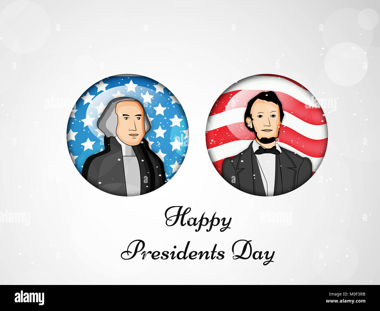 illustration of USA Presidents Day background Stock Photo - Alamy