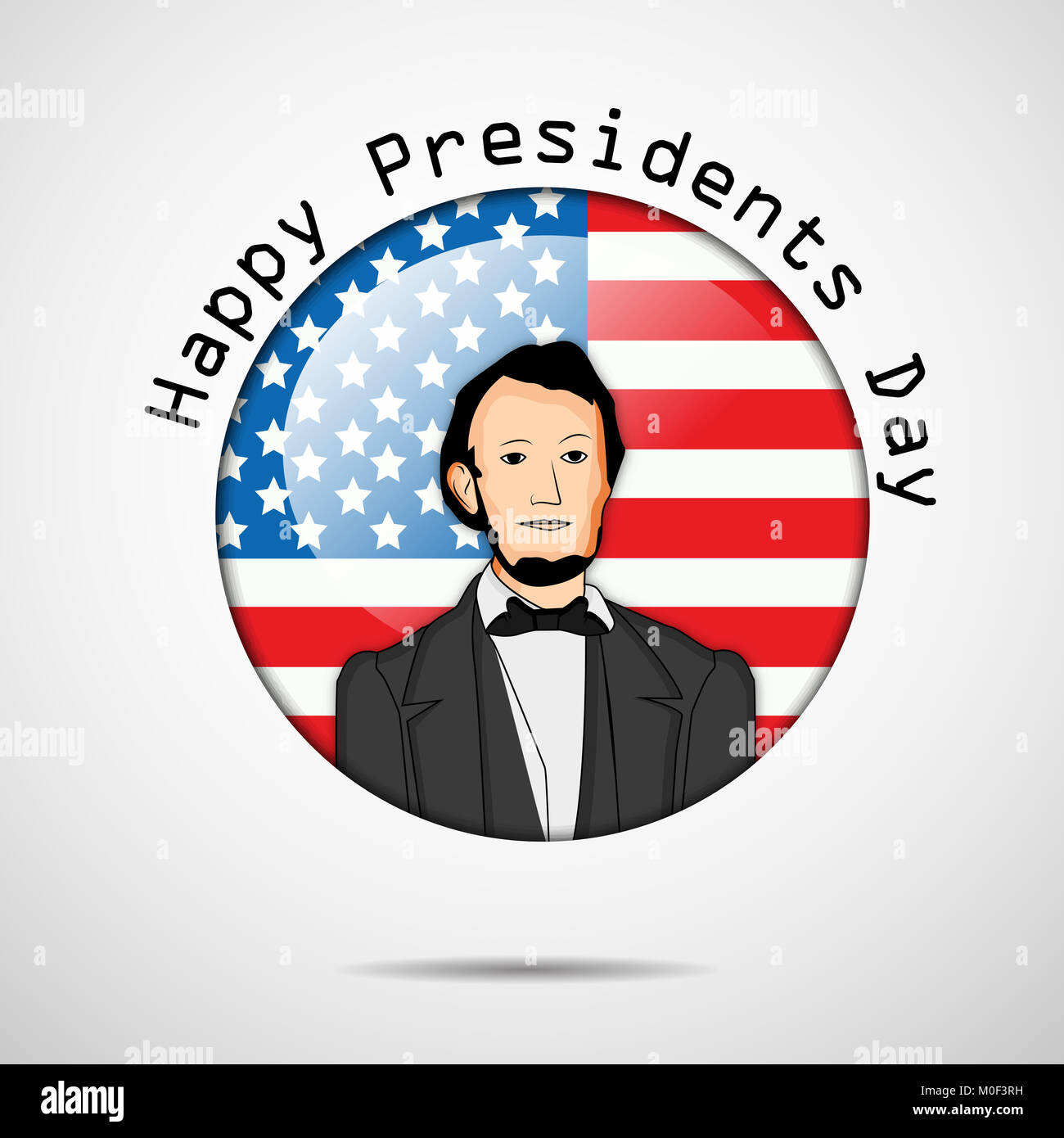 illustration of USA Presidents Day background Stock Photo - Alamy