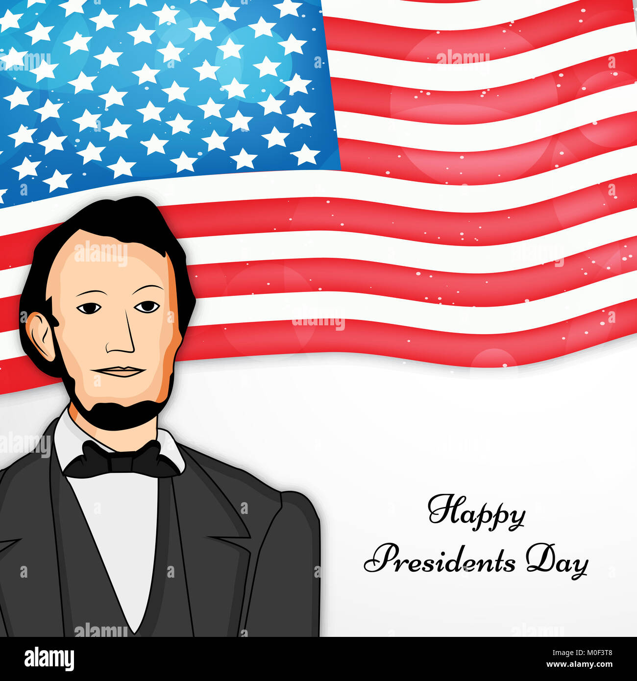 illustration of USA Presidents Day background Stock Photo - Alamy