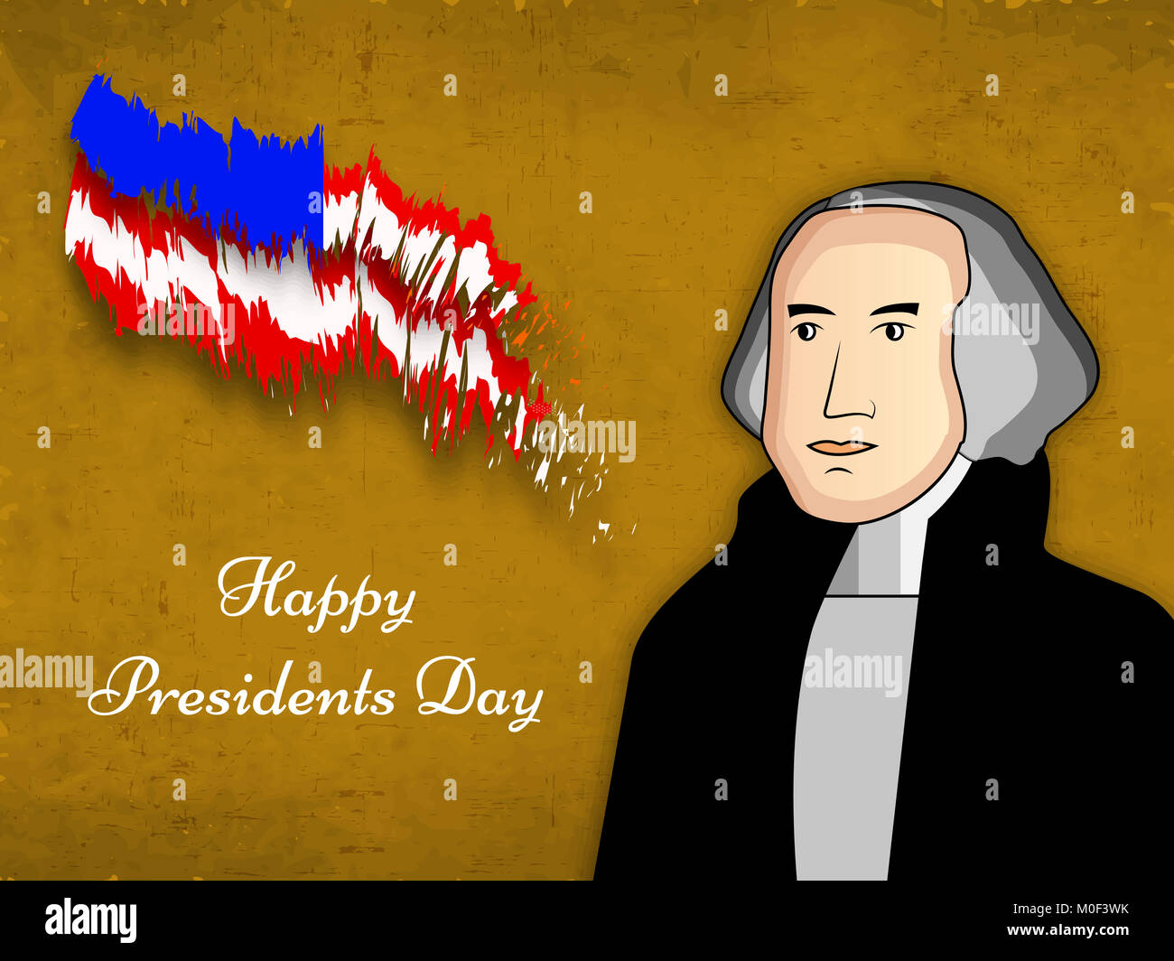 illustration of USA Presidents Day background Stock Photo - Alamy