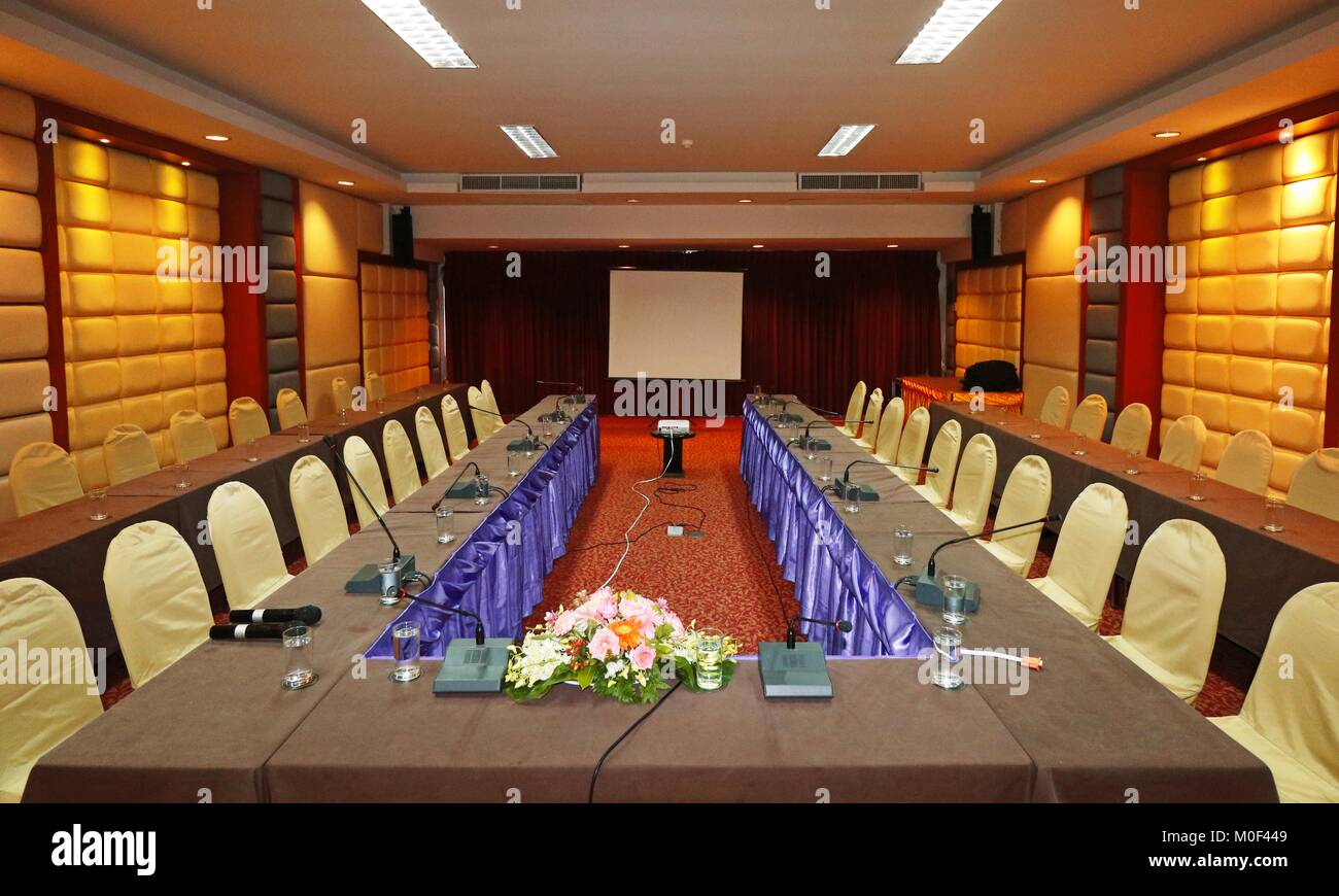 Meeting Room Conference Contemporary Stationary Concept Stock Photo - Alamy