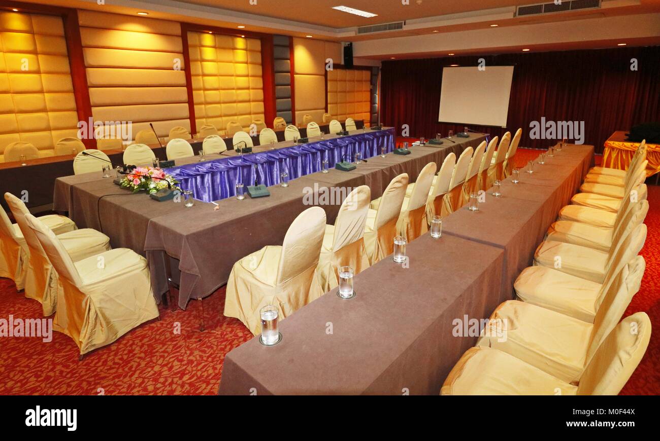 Meeting Room Conference Contemporary Stationary Concept Stock Photo - Alamy