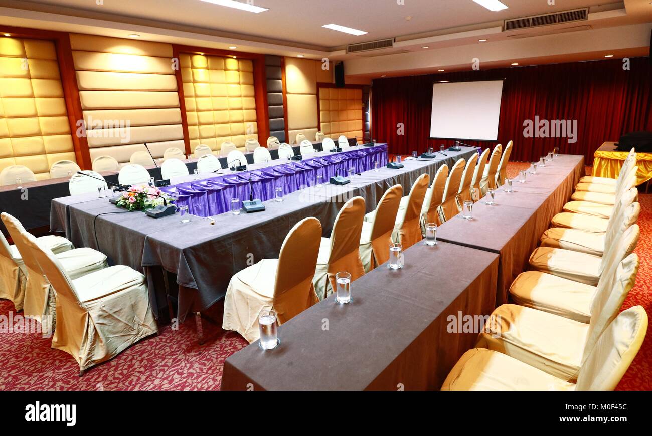 Meeting Room Conference Contemporary Stationary Concept Stock Photo - Alamy