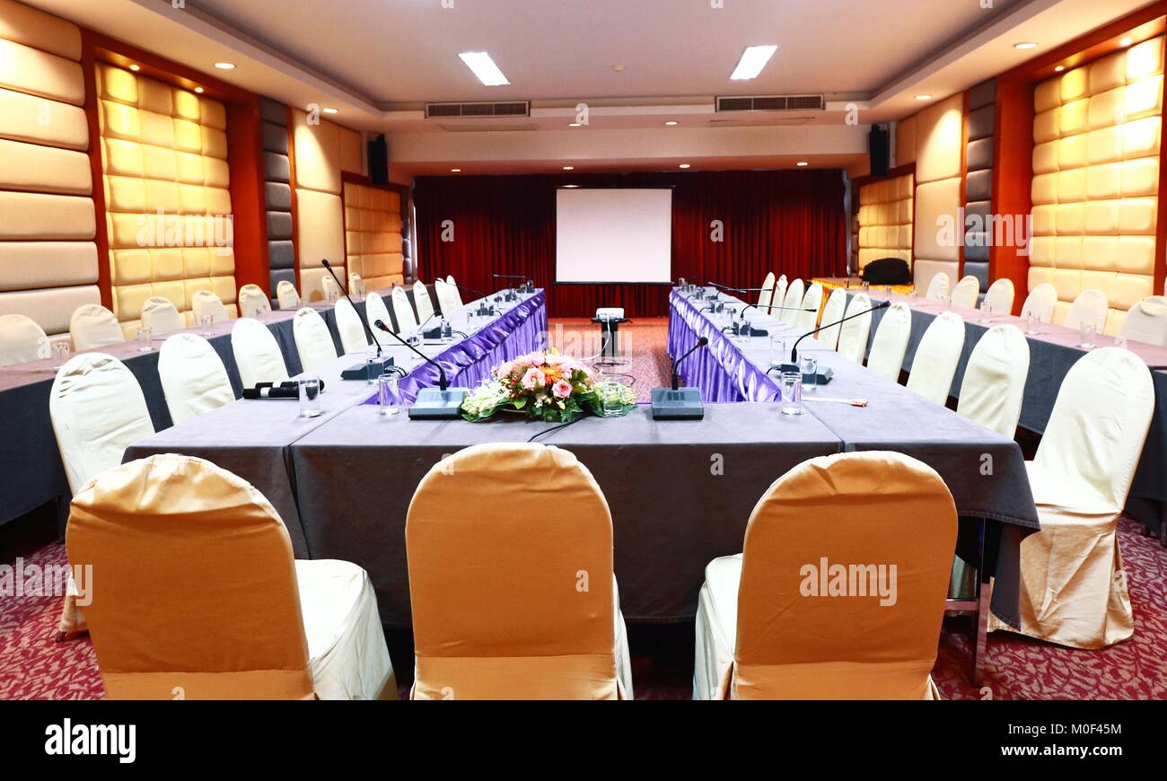 Meeting Room Conference Contemporary Stationary Concept Stock Photo - Alamy