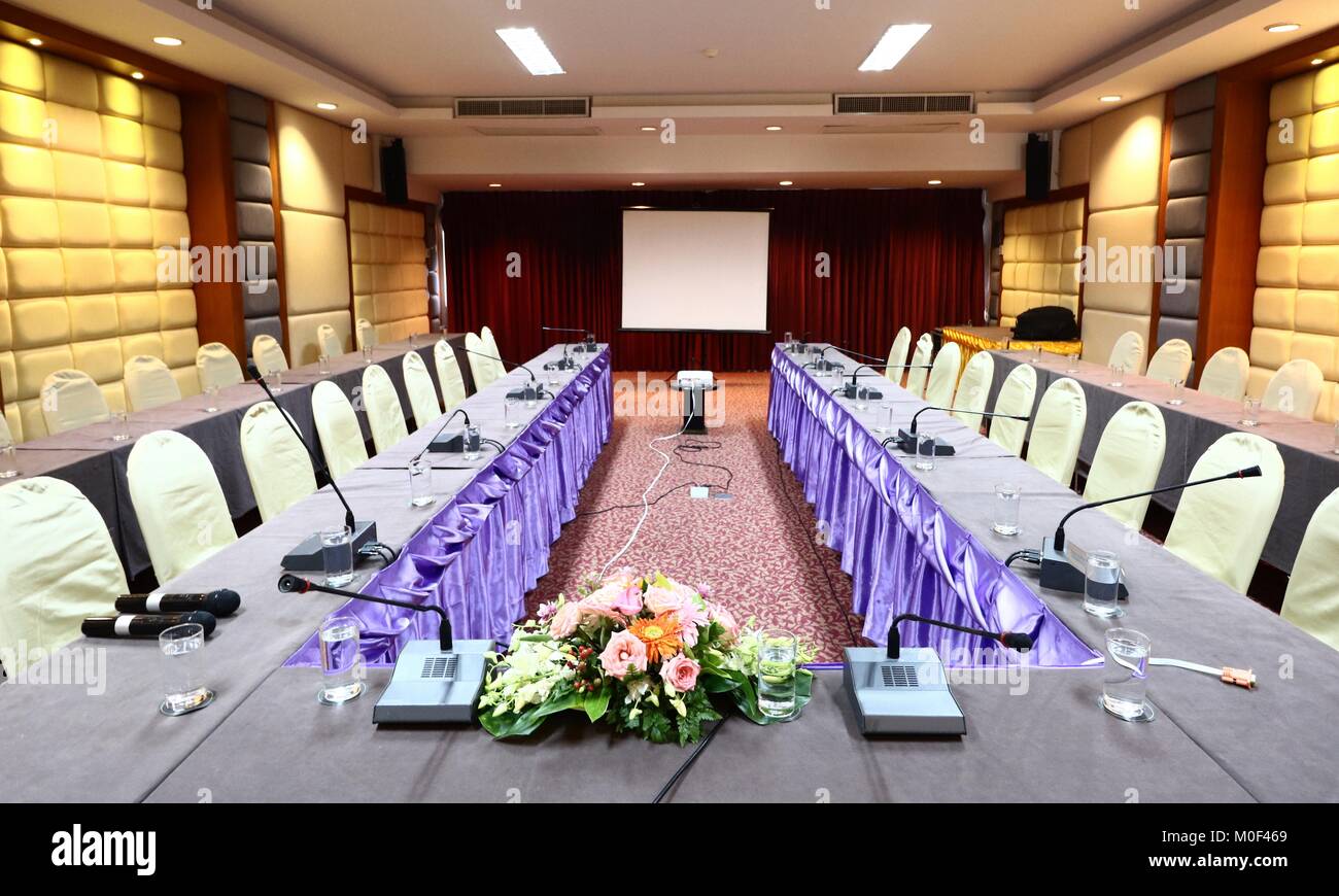 Meeting Room Conference Contemporary Stationary Concept Stock Photo - Alamy