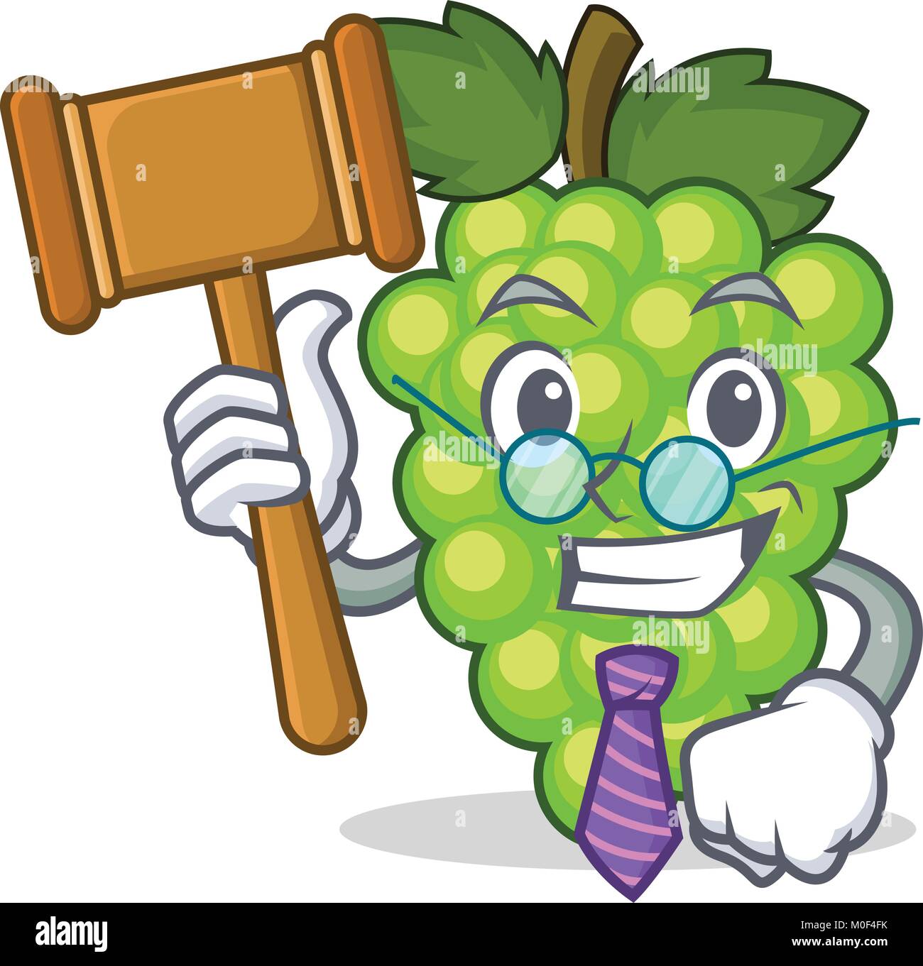 Judge green grapes mascot cartoon Stock Vector Image & Art - Alamy