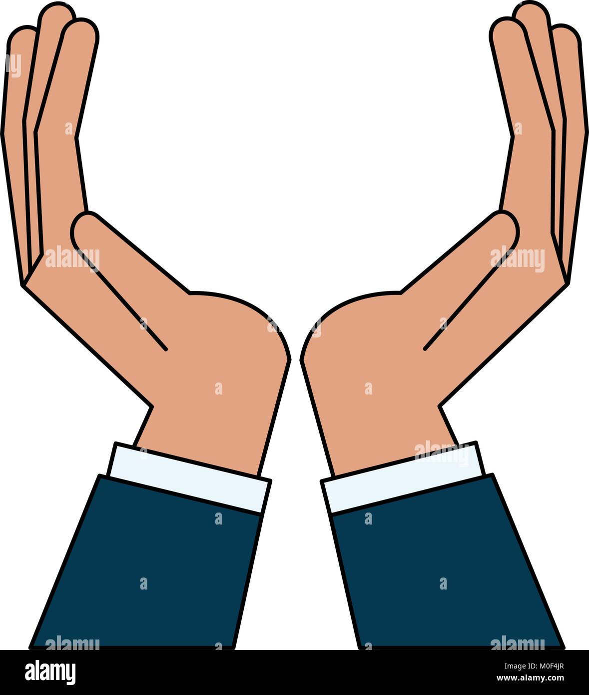 Hands open symbol Stock Vector Image & Art - Alamy