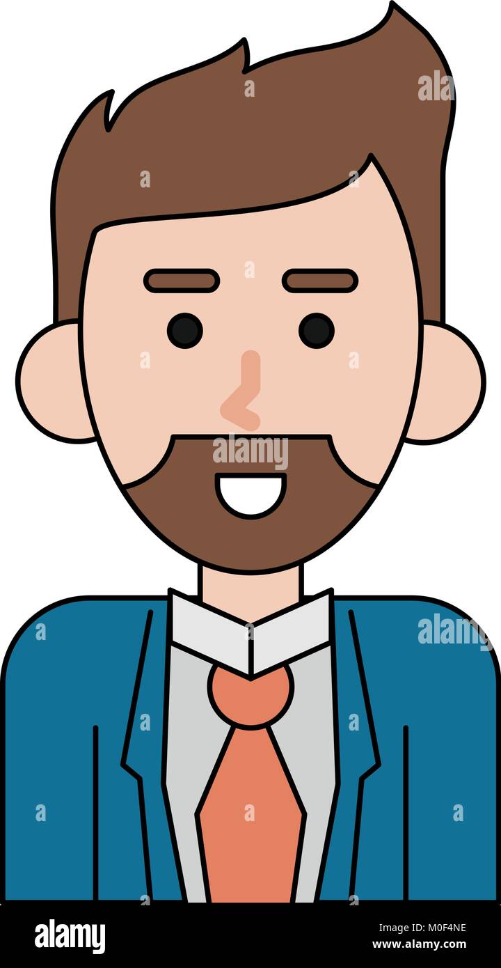 Businessman profile cartoon Stock Vector Image & Art - Alamy