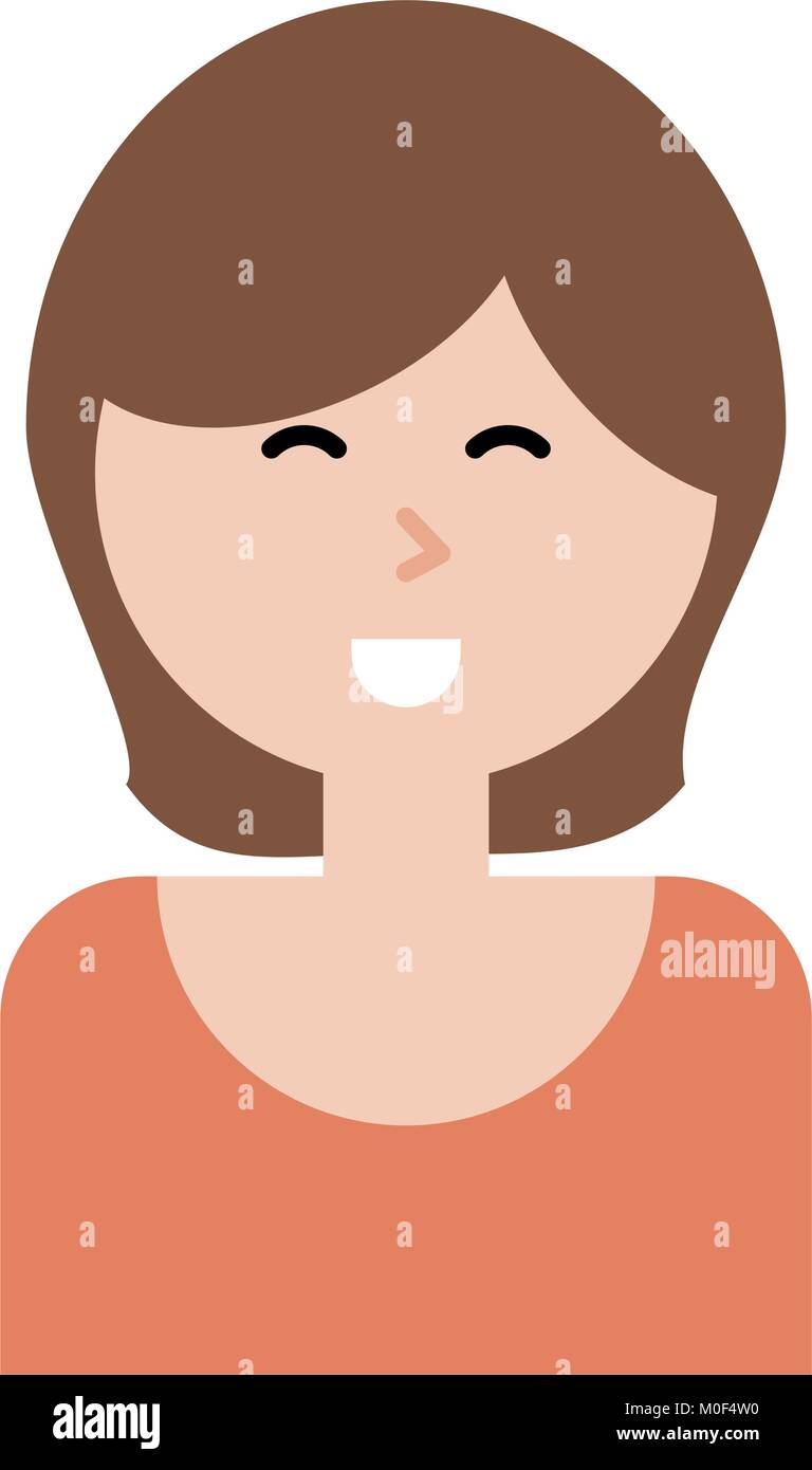 Woman face smiling cartoon Stock Vector Image & Art - Alamy