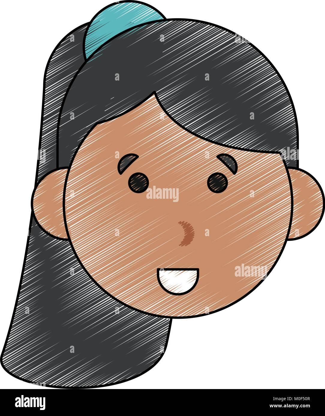 Woman face smiling cartoon Stock Vector Image & Art - Alamy