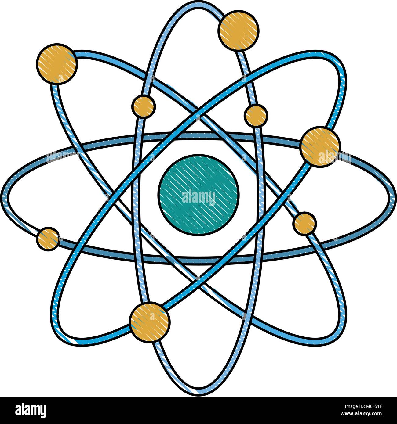 Atom science symbol Stock Vector Image & Art - Alamy