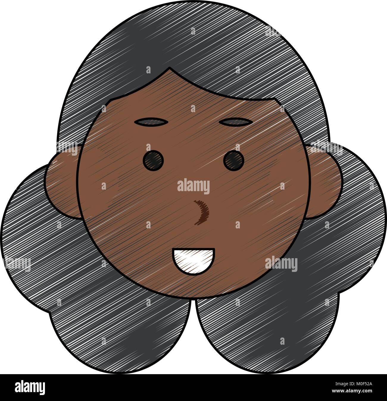 Woman face smiling cartoon Stock Vector Image & Art - Alamy