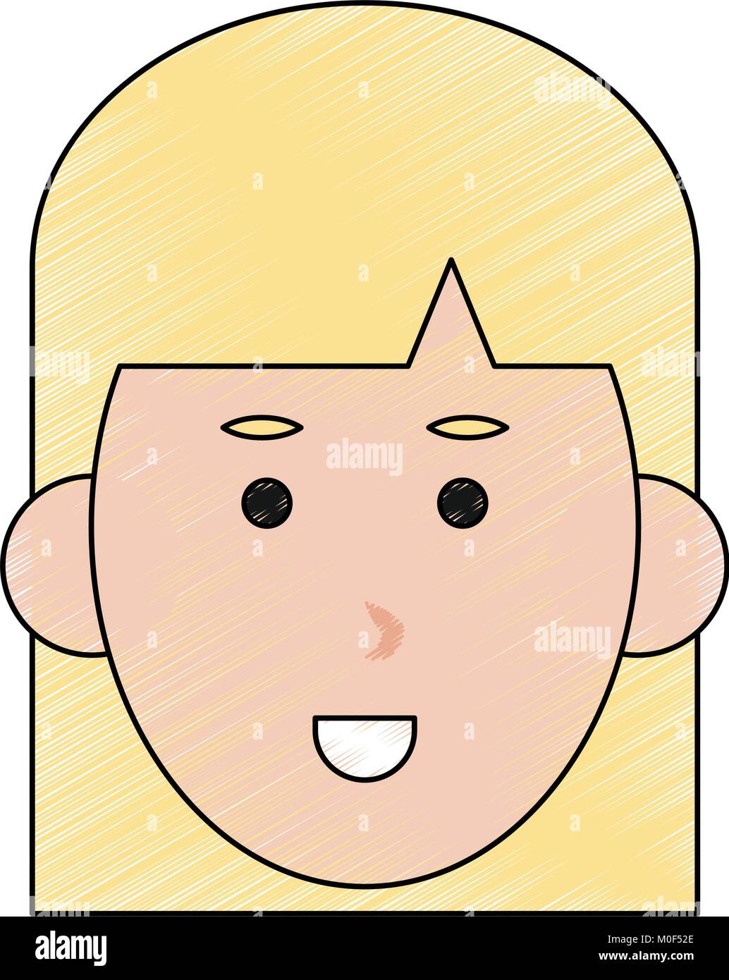 Woman face smiling cartoon Stock Vector Image & Art - Alamy