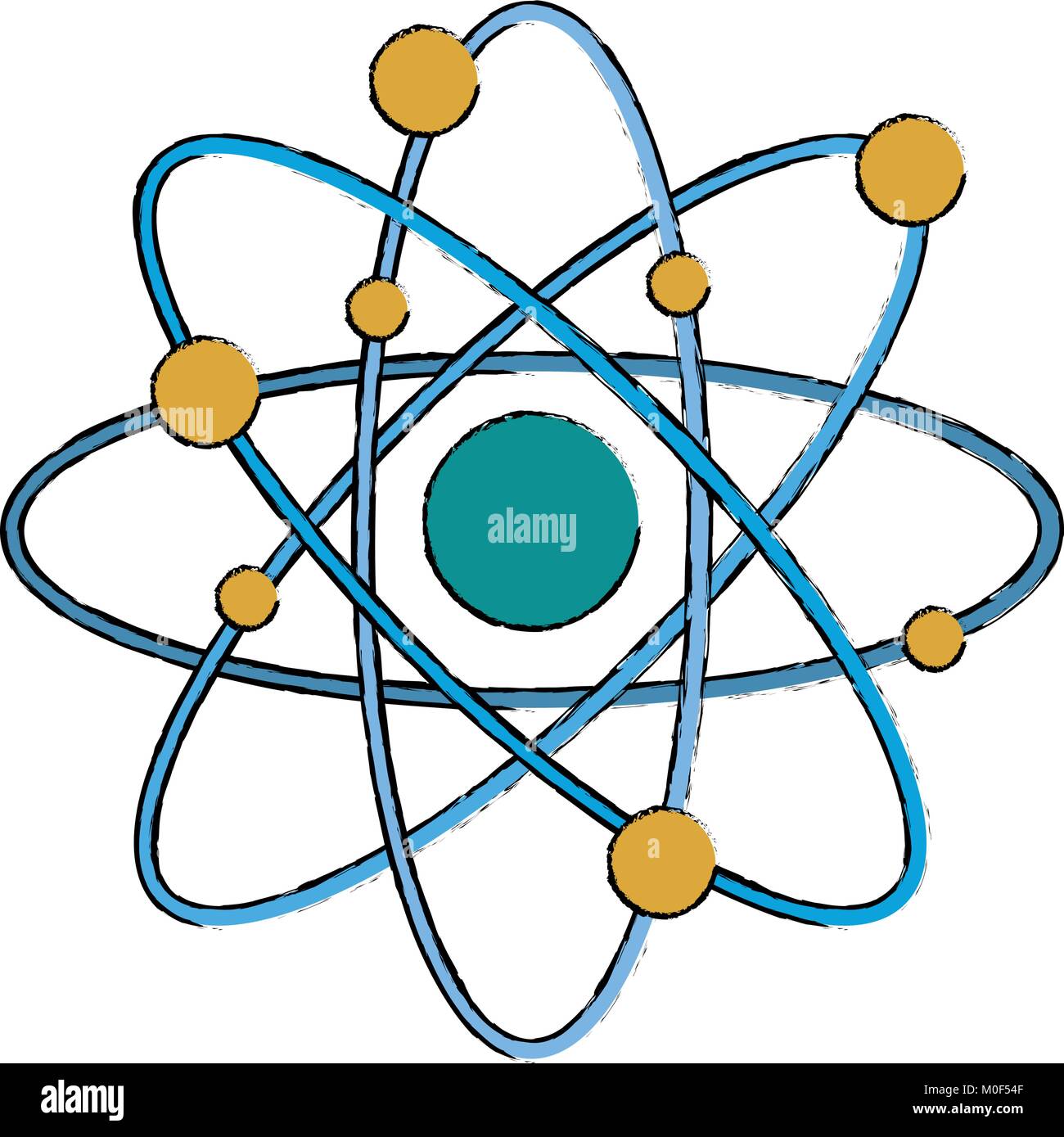Atom science symbol Stock Vector Image & Art - Alamy