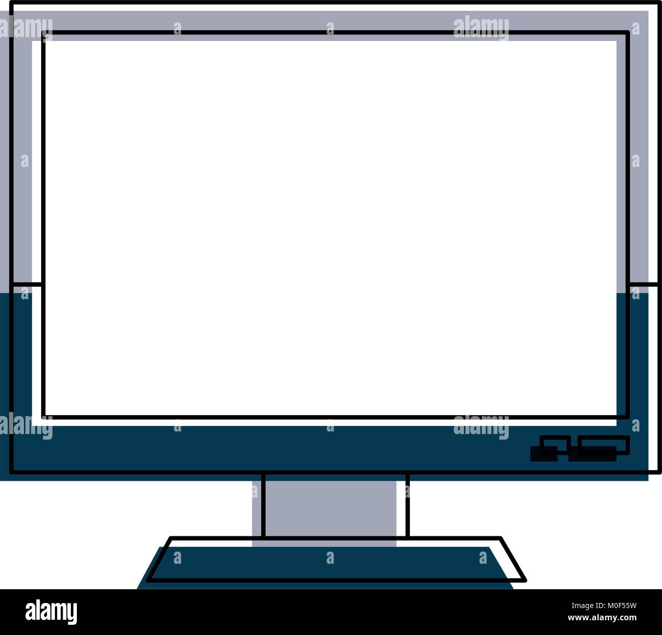 Pc screen isolated Stock Vector Image & Art - Alamy