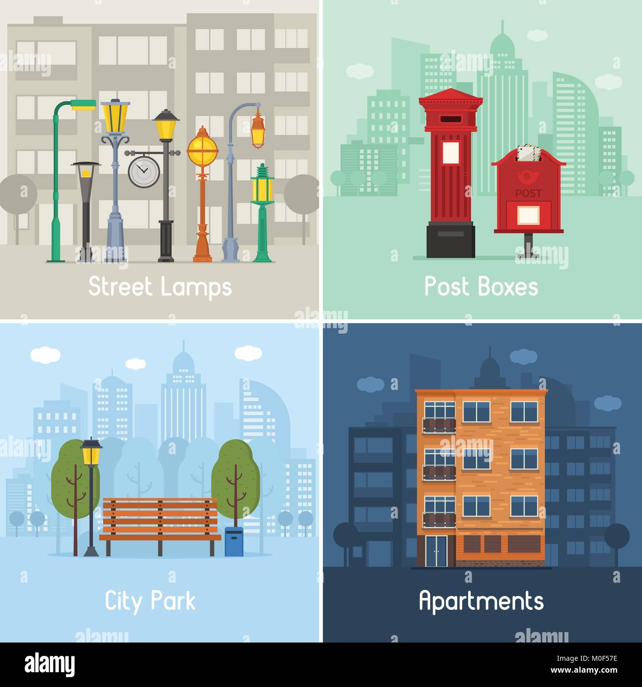 City Infrastructure Objects and Places Stock Vector Image & Art - Alamy