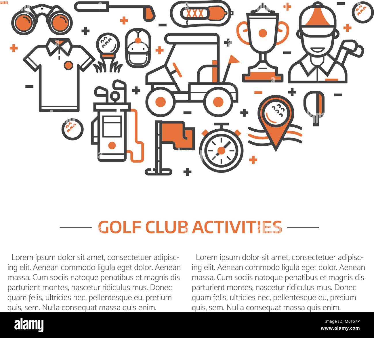 Golf Club Banner or Header Template Stock Vector Image & Art - Alamy